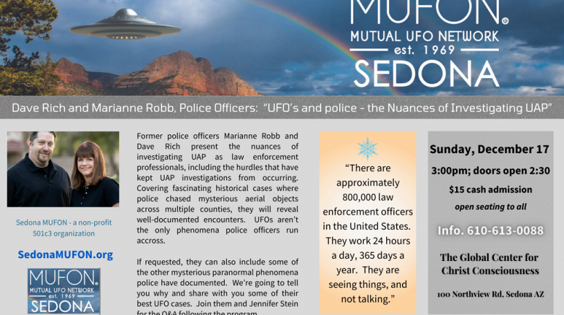 Sedona MUFON: UFOs and Police - The Nuances of Investigating UAP ...