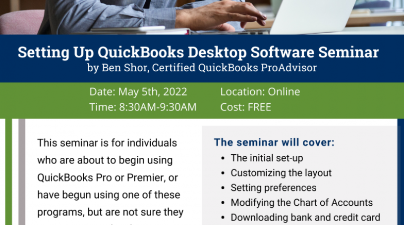 Setting Up QuickBooks Desktop Software Seminar - Visit Sedona Events ...